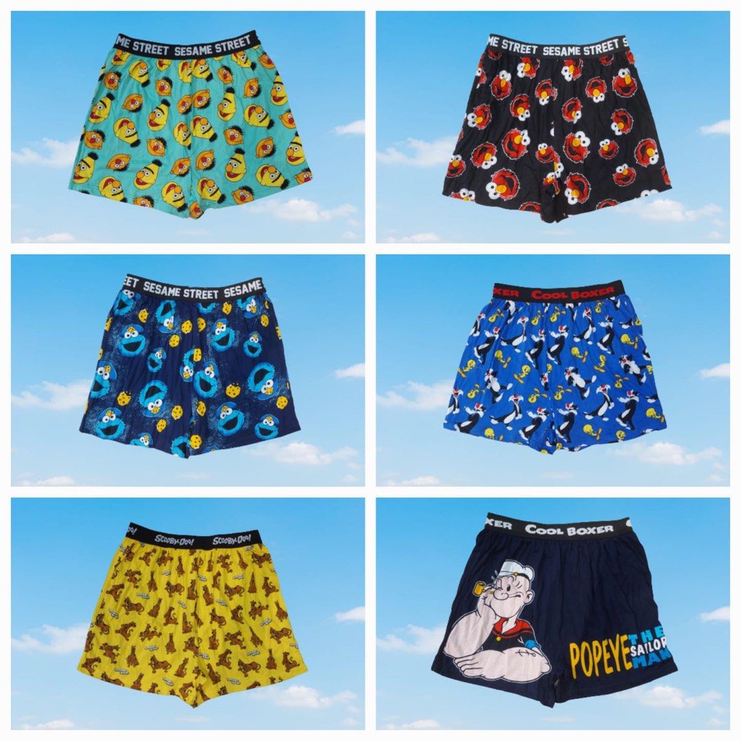 Men - colourful cartoon boxers , brief, underwear, shorts, Men's ...