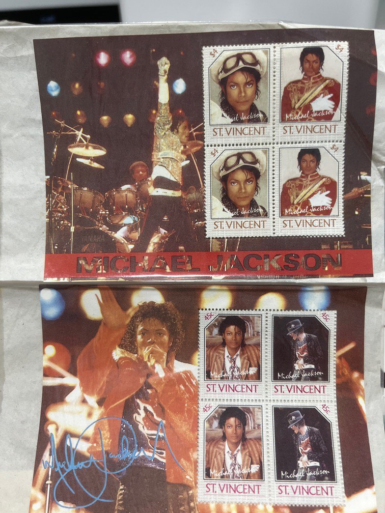 Michael Jackson stamps and telephone card, Hobbies & Toys, Memorabilia ...