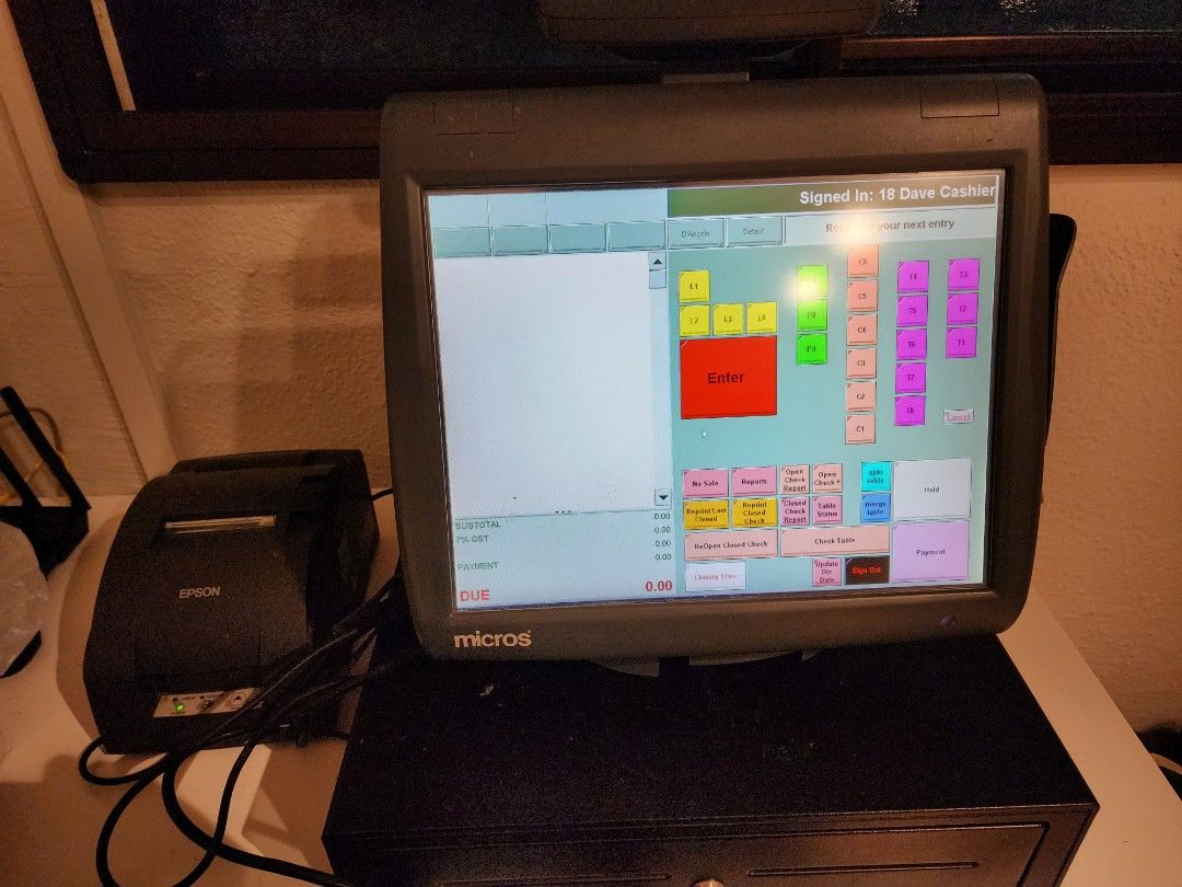 Micros e7 POS system for bar / bistro / shops, Computers & Tech ...
