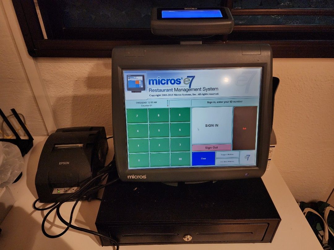 Micros e7 POS system for bar / bistro / shops, Computers & Tech ...
