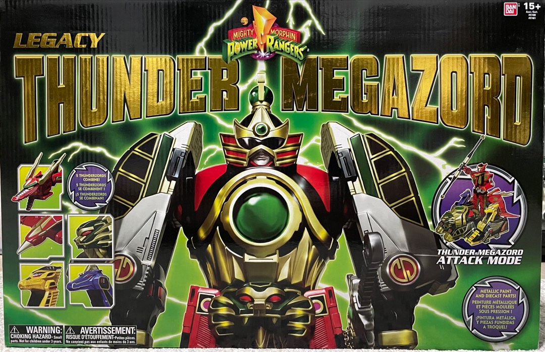 Mighty Morphin Power Rangers Legacy Thunder Megazord, Hobbies & Toys ...