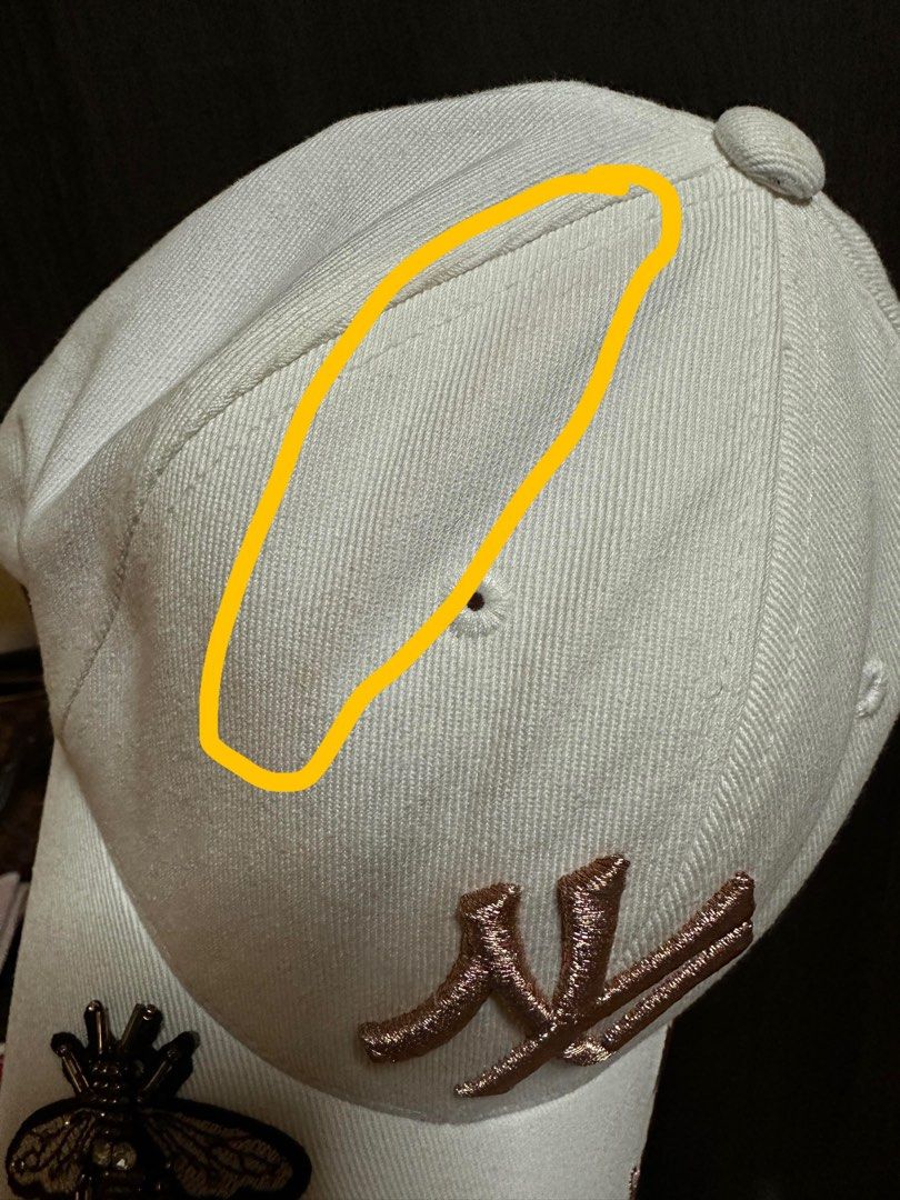 MLB Embroidered bee cap- White, Men's Fashion, Watches & Accessories ...