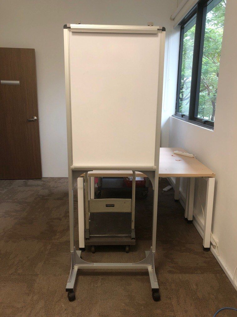 Mobile Flip chart Holder with white board on rollers, Hobbies & Toys ...