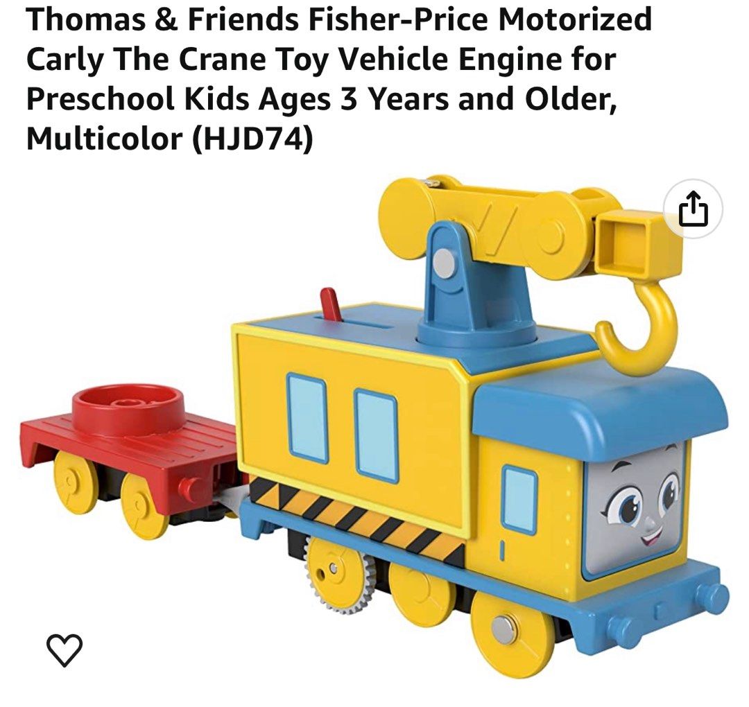 Motorized Carly The Crane Toy Vehicle Engine, Hobbies & Toys, Toys ...