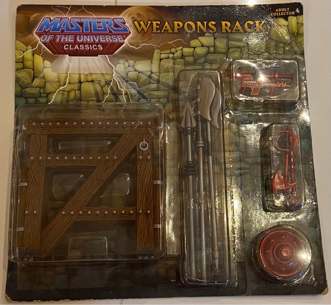 MOTU classic Weapons Rack, Hobbies & Toys, Toys & Games on Carousell