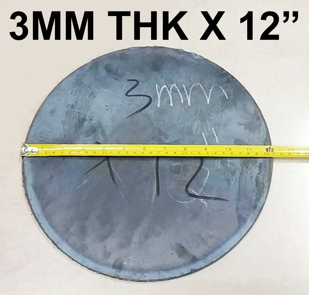 MS BASE PLATE CIRCLE 3MM THICKNESS X 12 INCHES DIAMETER, Furniture ...