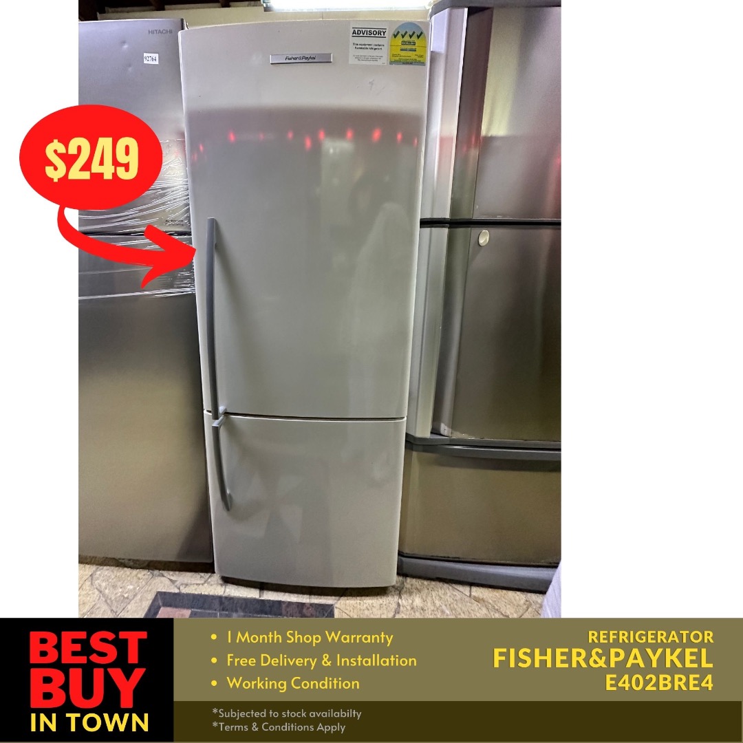 MUST BUY! Fisher&Paykel 403L Bottom Freezer Refrigerator E402BRE4 (92996), TV & Home Appliances ...