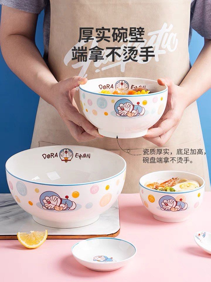 New big doremon Maggie mee bowl, Furniture & Home Living, Kitchenware ...