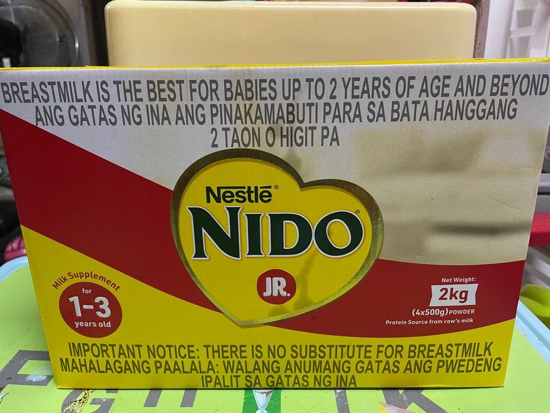 NIDO Jr Milk 1-3 years old 2kg, Babies & Kids, Nursing & Feeding ...