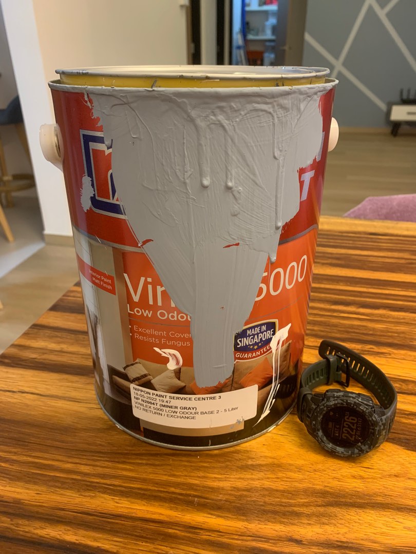 Nippon Vinilex 5000- NP N2004T- Miner Gray, Furniture & Home Living ...