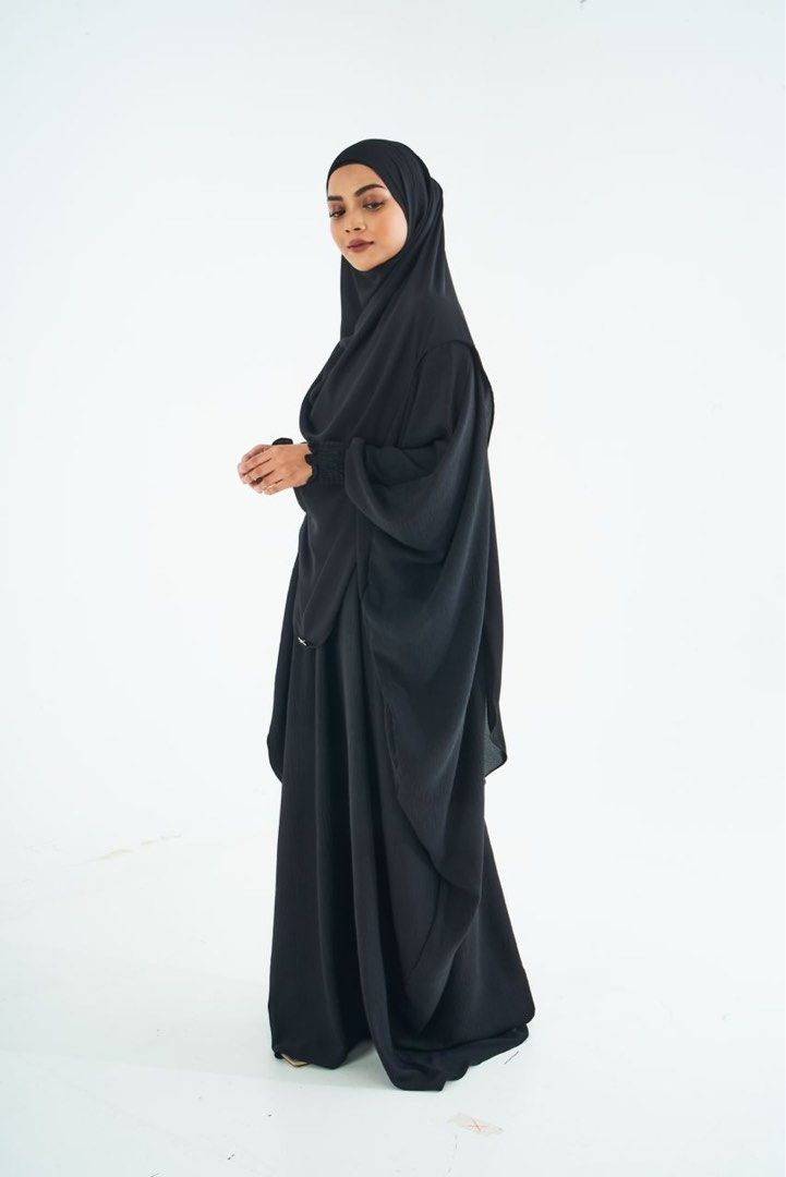 Nunha Halima abaya[READY STOCK], Women's Fashion, Muslimah Fashion ...