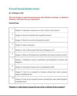 O level social studies notes, Hobbies & Toys, Books & Magazines ...