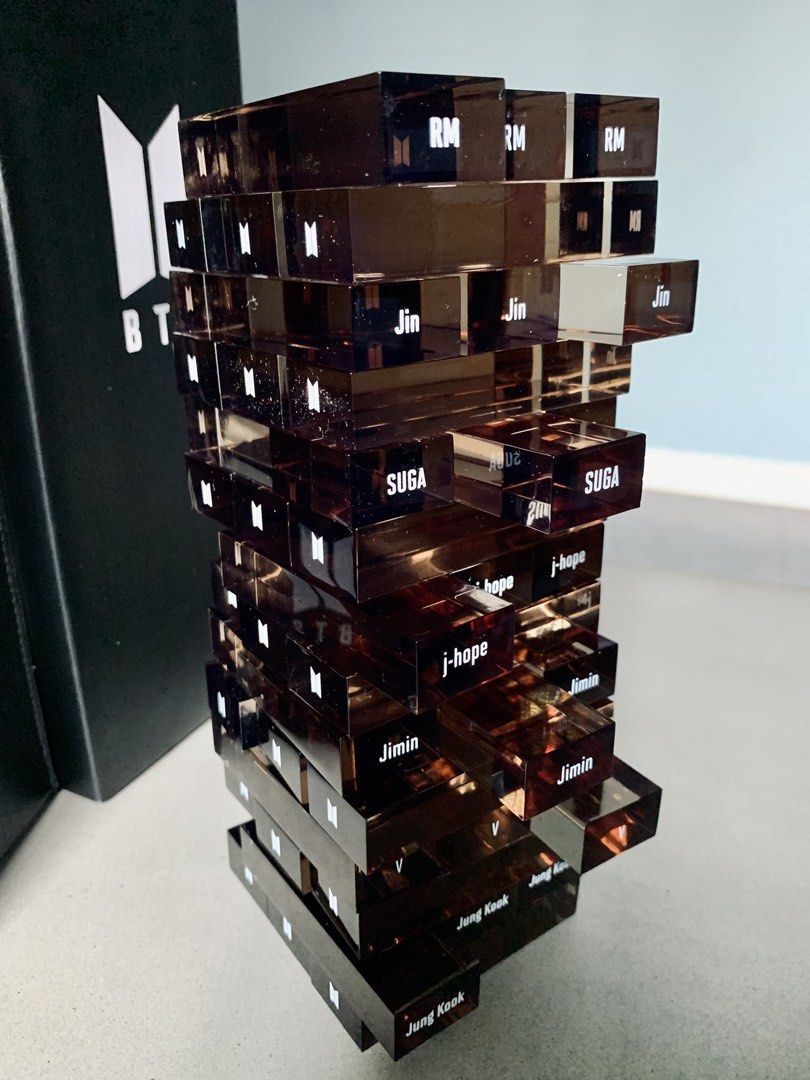 OFFICIAL BTS JENGA BLOCKS (POP UP STORE), Hobbies & Toys, Memorabilia ...