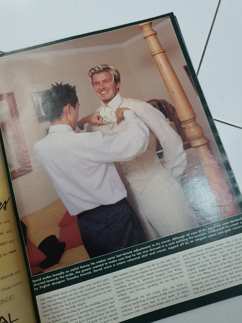 OK! Magazine July 1999 Special report on David Beckham's wedding ...