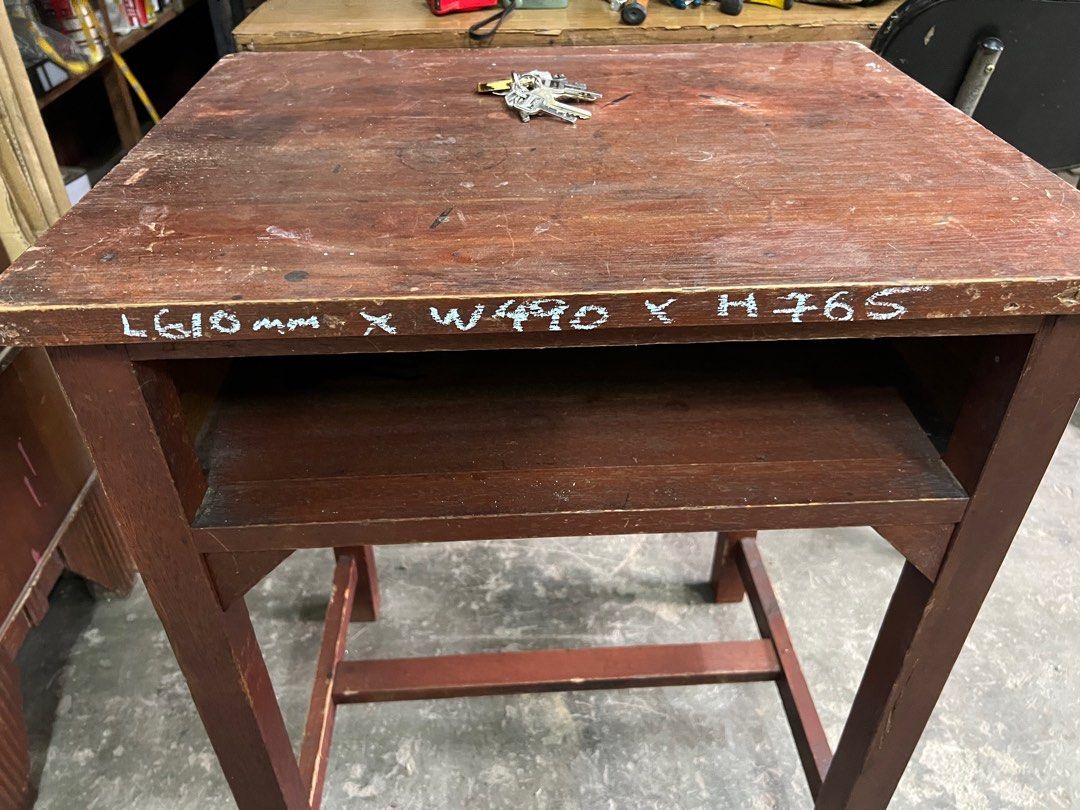 Old school table, Furniture & Home Living, Furniture, Tables & Sets on Carousell
