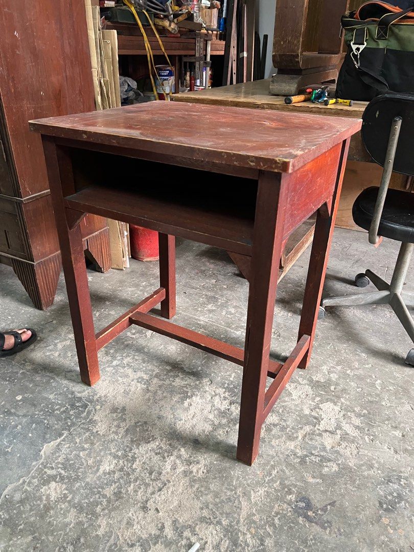 Old school table, Furniture & Home Living, Furniture, Tables & Sets on ...