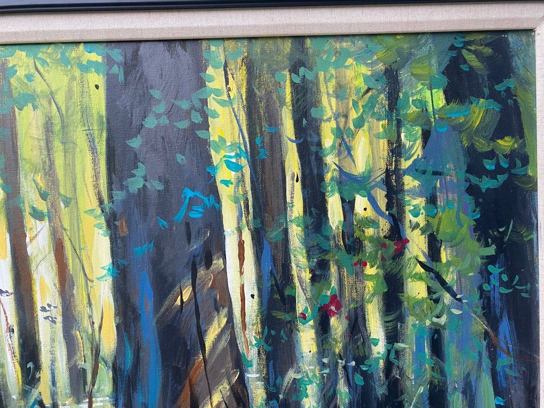 Original hand-signed Michael Schofield painting, Hobbies & Toys ...