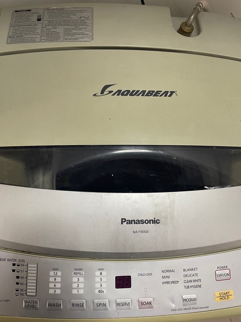 Panasonic washing machine, TV & Home Appliances, Washing Machines and ...