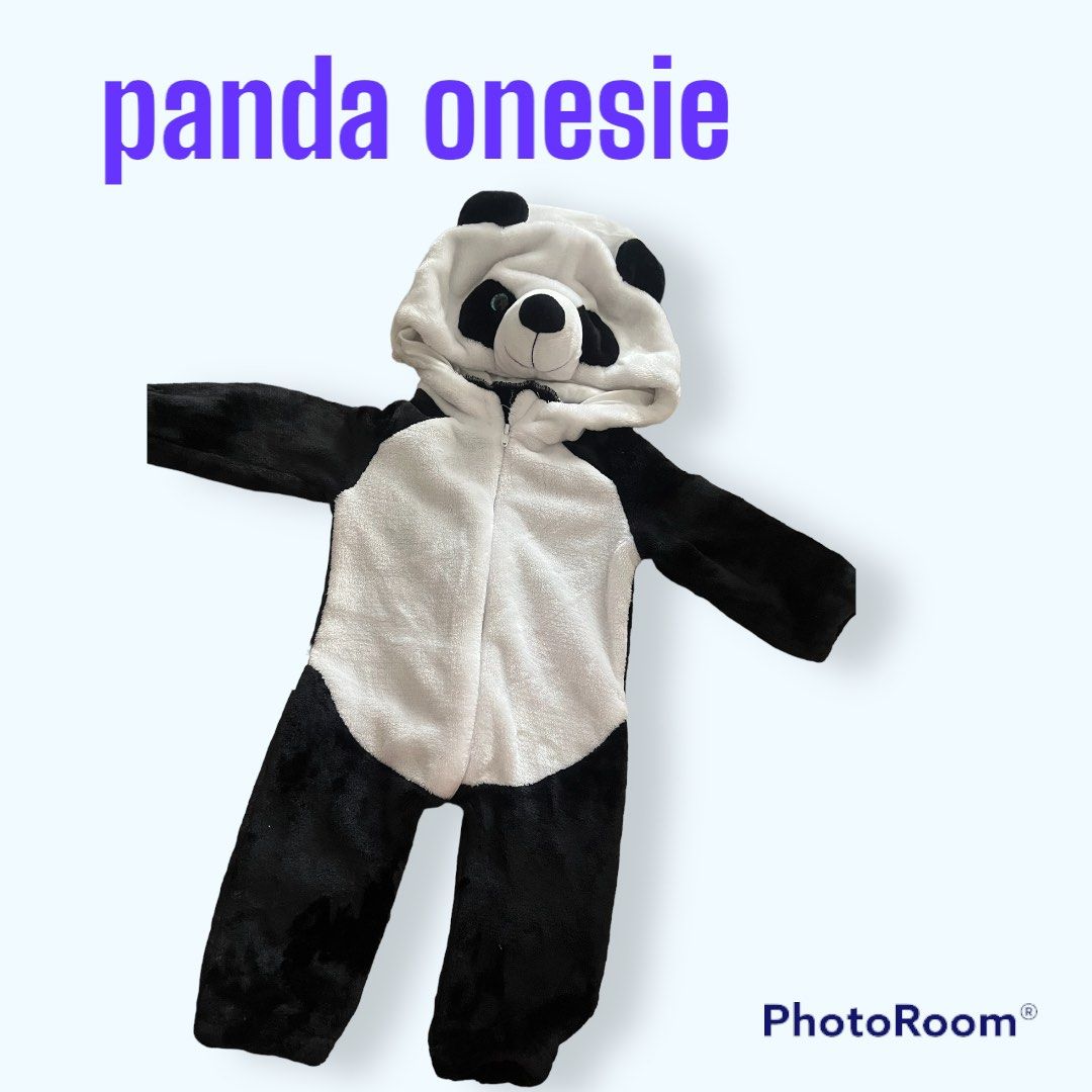 Panda Onesie/ Costume, Babies & Kids, Babies & Kids Fashion on Carousell