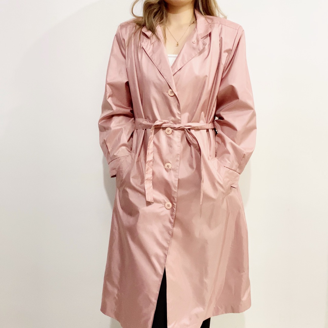 Peach Trench Coat, Blazer for women, Women's Fashion, Coats, Jackets and Outerwear on Carousell