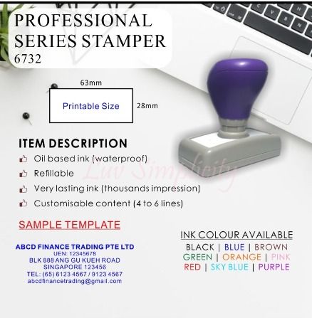 Personalised Ink Stamp / Rubber stamp / Refillable / Pre-inked / Self ...