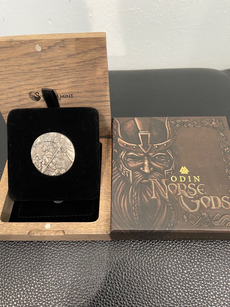 Perth Mint Norse Gods Odin 2oz silver coin, Hobbies & Toys, Memorabilia ...