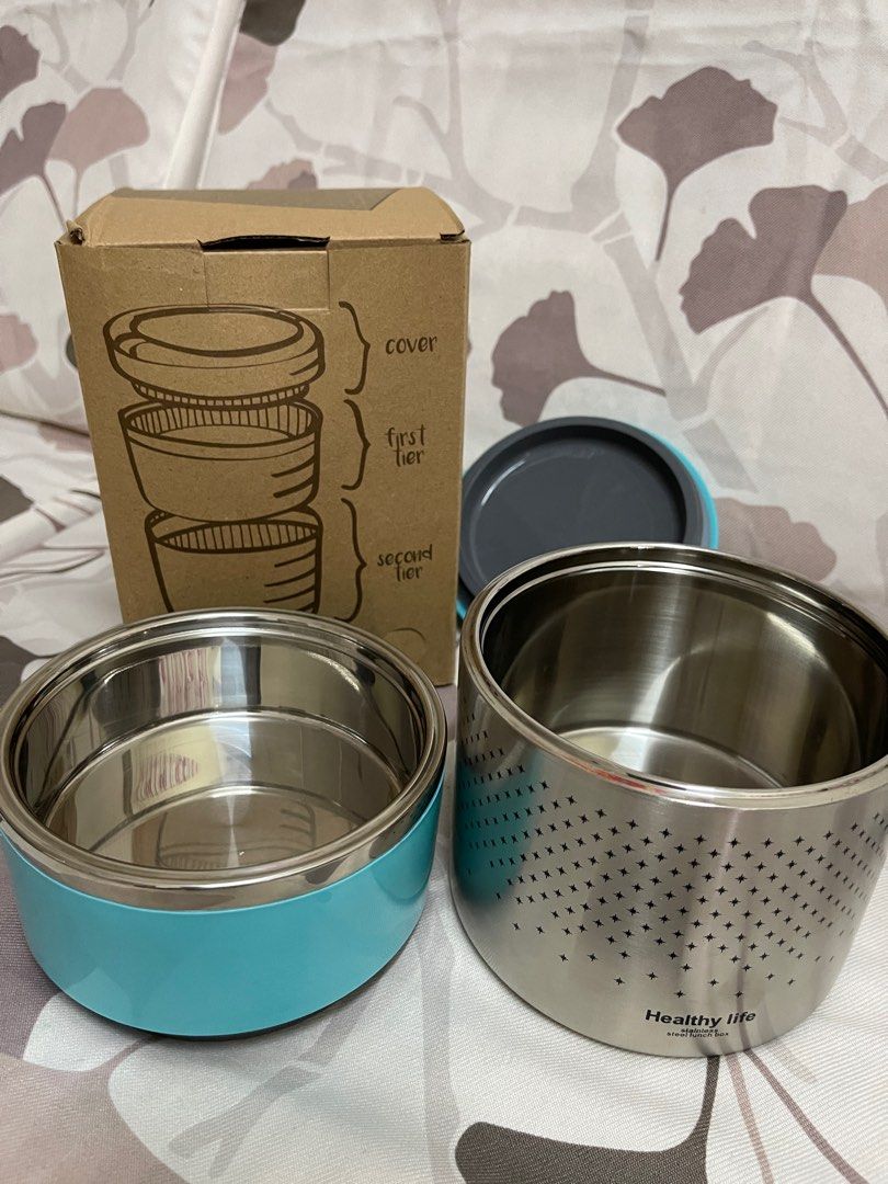 Philips 2 tiers stainless steel Lunch box, Everything Else on Carousell