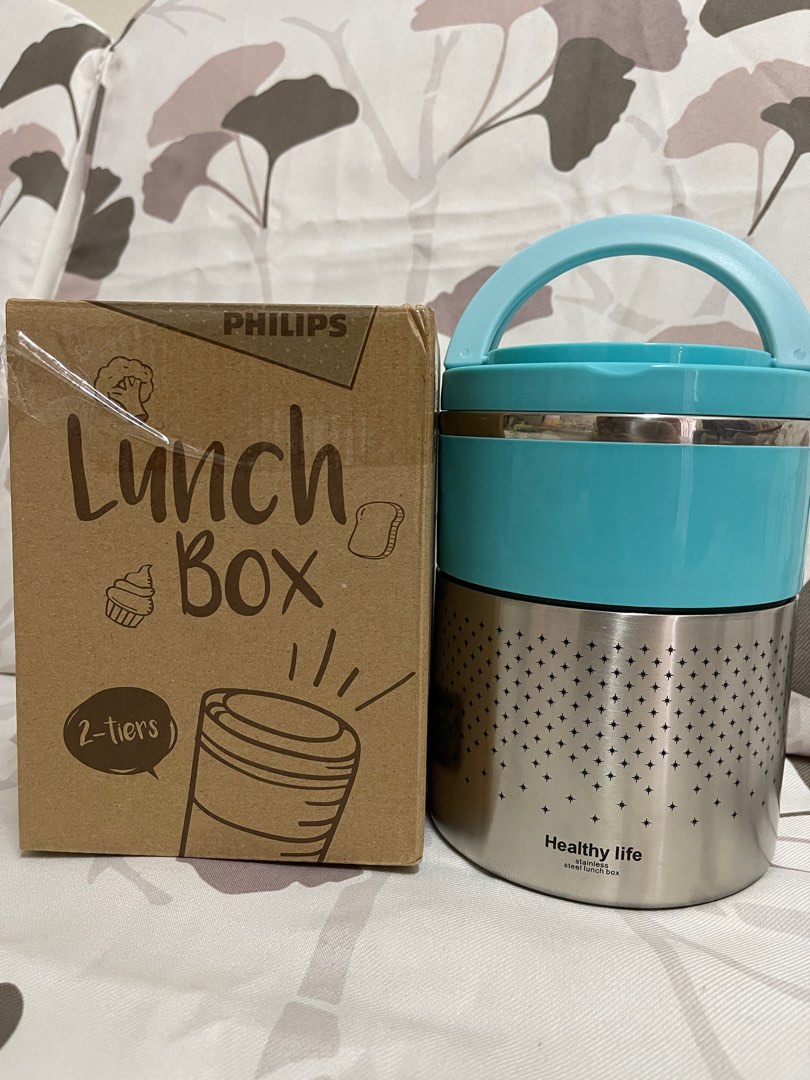 Philips 2 tiers stainless steel Lunch box, Everything Else on Carousell