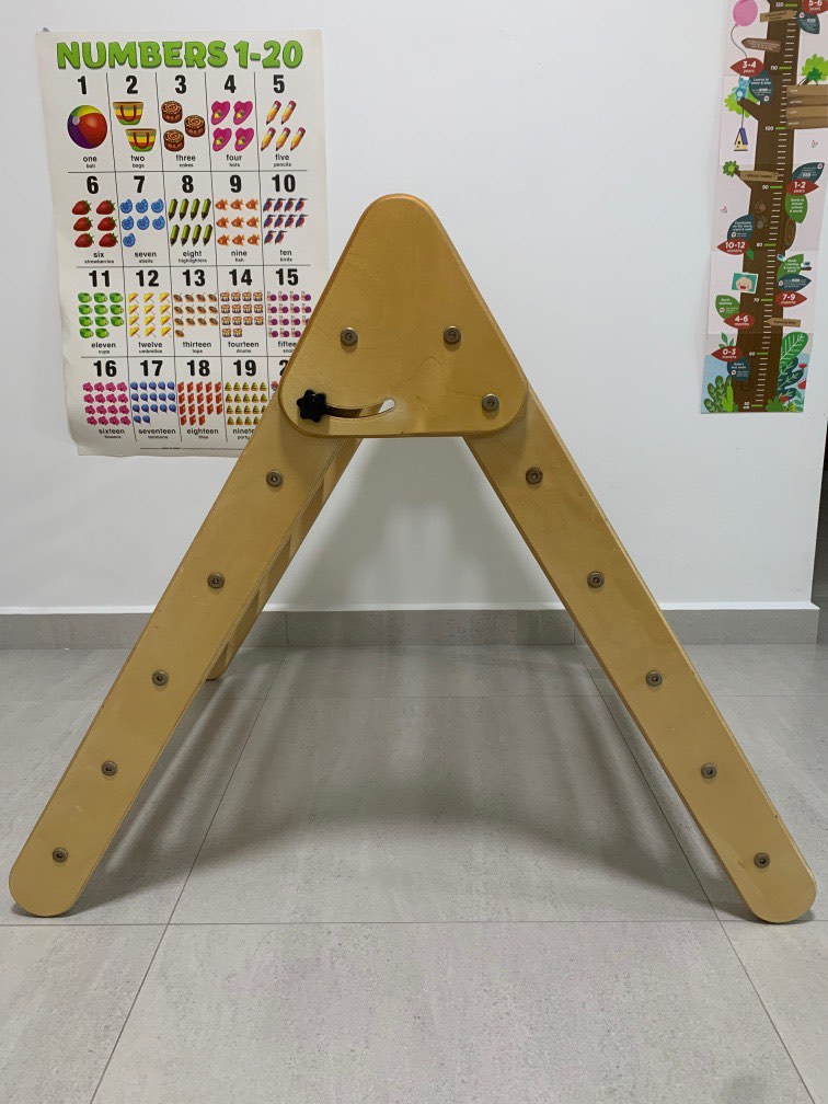 Pikler Triangle with two-sided slide, Babies & Kids, Baby Nursery ...