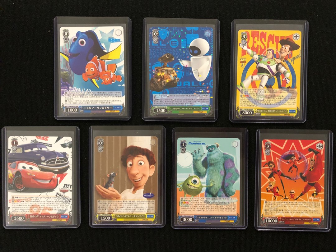 Pixar TCG RR Cards (Finding Nemo, Wall-E, Toy Story, Cars, Ratatouille ...