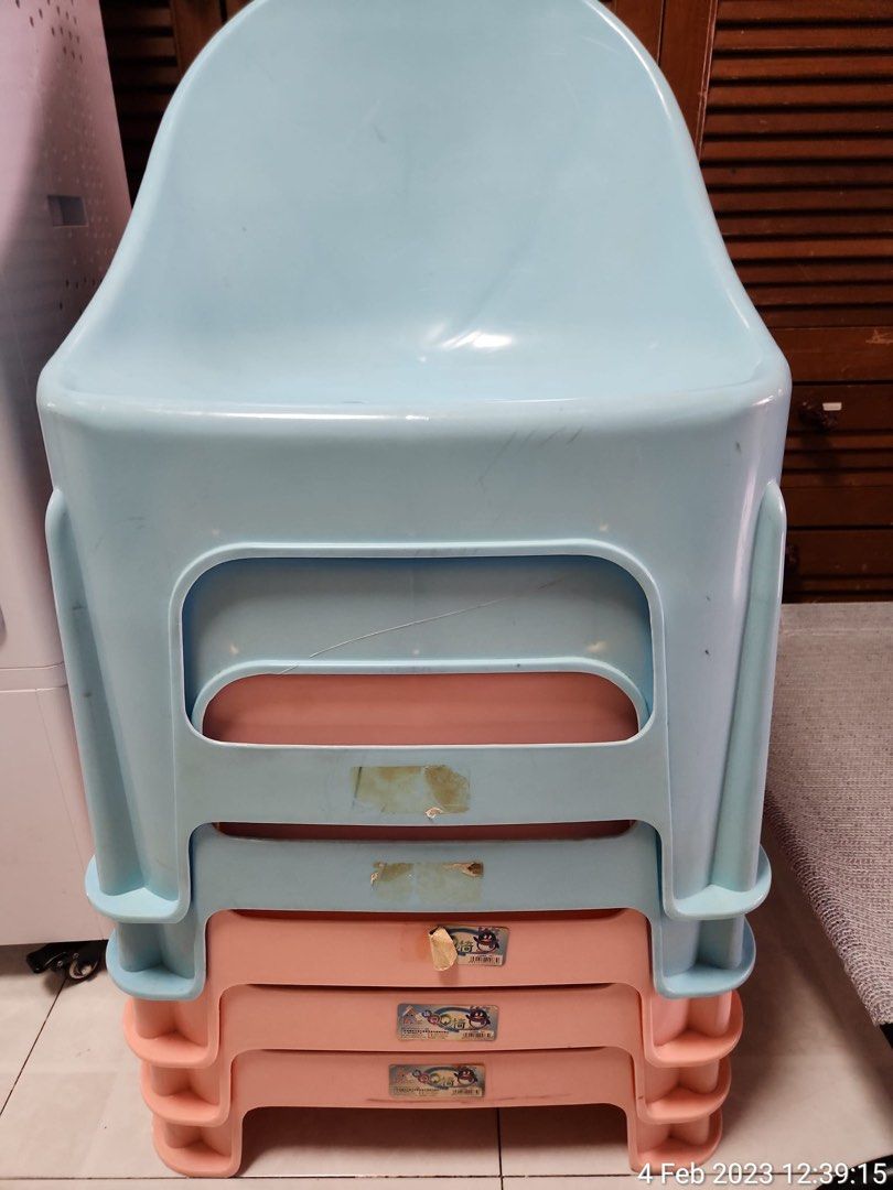 Plastic Chair (Short Leg), Babies & Kids, Baby Nursery & Kids Furniture ...