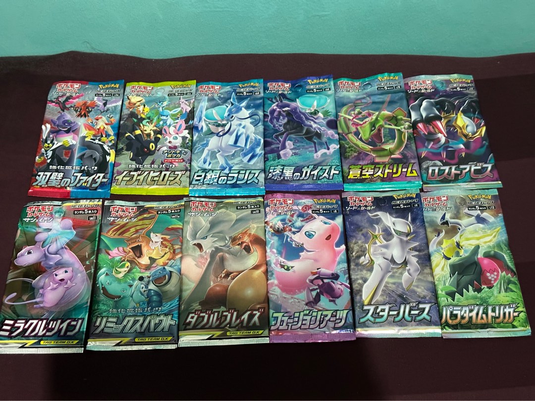 Pokemon Japanese booster pack collection, Hobbies & Toys, Toys & Games ...