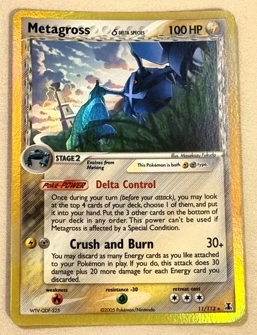Pokemon TCG Metagross #11 Pokemon Delta Species, Hobbies & Toys, Toys ...