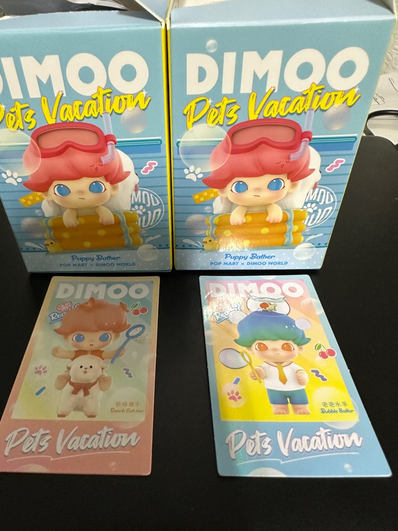 Popmart | Pop Mart | Dimoo | Pets Vacation | Ranch Catcher | Bubble ...