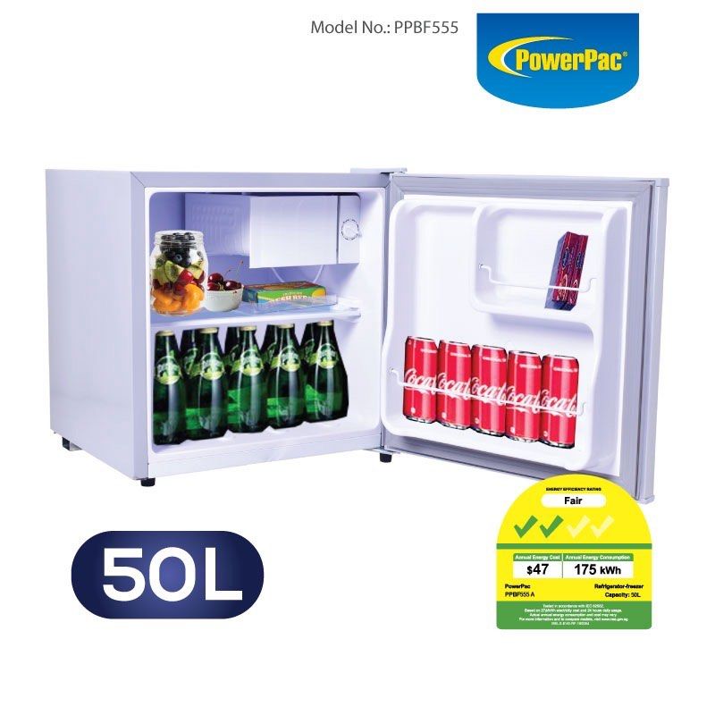 PowerPac 50 litre Bar fridge, TV & Home Appliances, Kitchen Appliances ...
