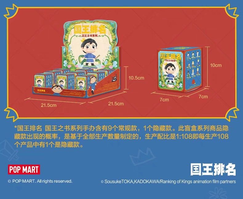 Preorder (Confirmed Design) - Pop Mart popmart Rank of Kings (Book of ...