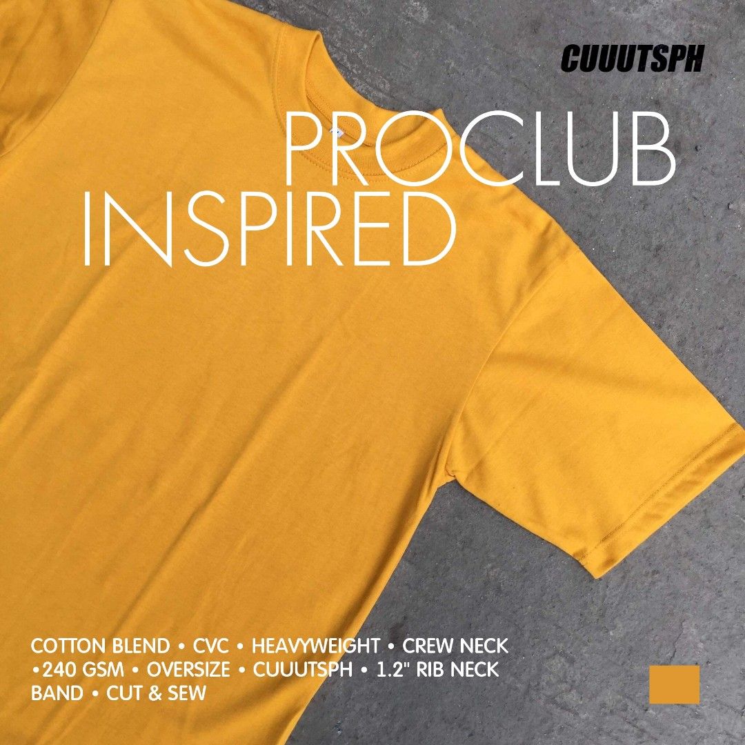 Proclub heavyweight plain t-shirt, Men's Fashion, Tops & Sets, Tshirts ...