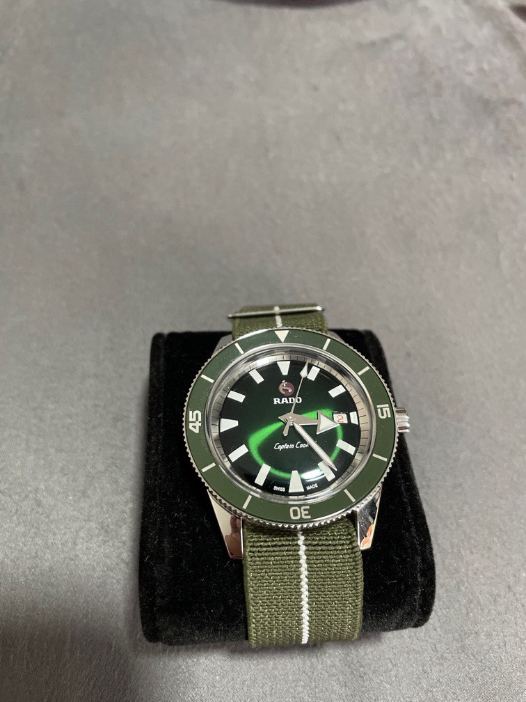FSOT Rado captain cook green, Luxury, Watches on Carousell