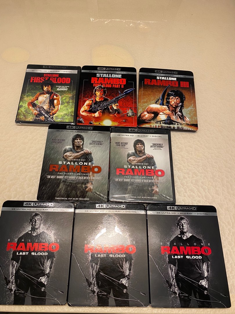 Rambo Collection (4K), Hobbies & Toys, Music & Media, CDs & DVDs on ...