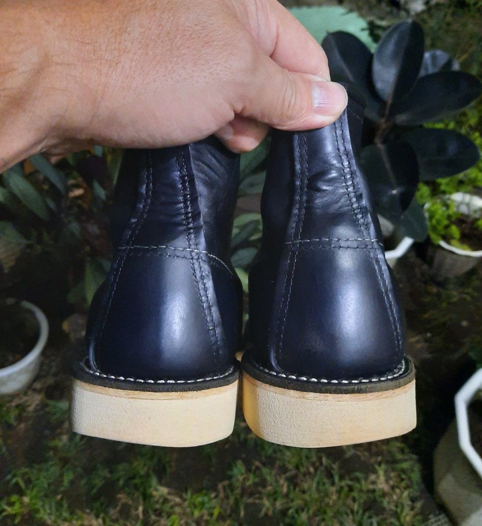 Red Wing 8130 Black Chrome Moc Toe Redwing, Men's Fashion, Footwear ...