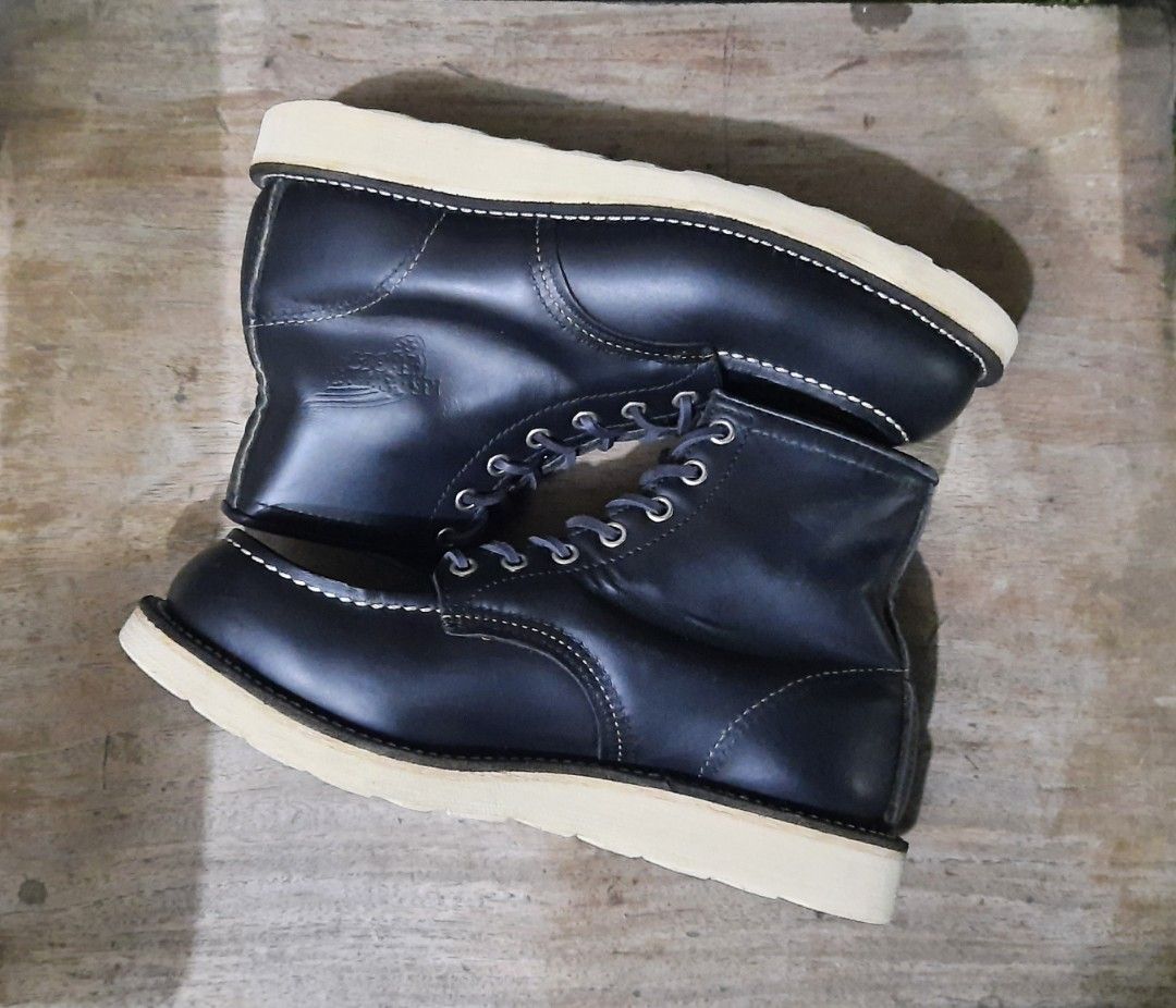 Red Wing 8130 Black Chrome Moc Toe Redwing, Men's Fashion, Footwear ...