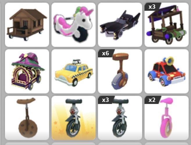 Roblox adopt me vehicles, 興趣及遊戲, 玩具 & 遊戲類 - Carousell
