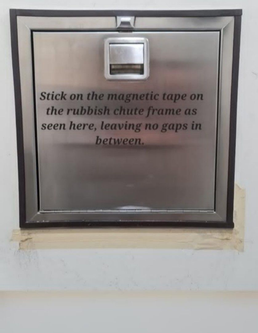 Rubbish chute magnetic netting, Furniture & Home Living, Bathroom ...