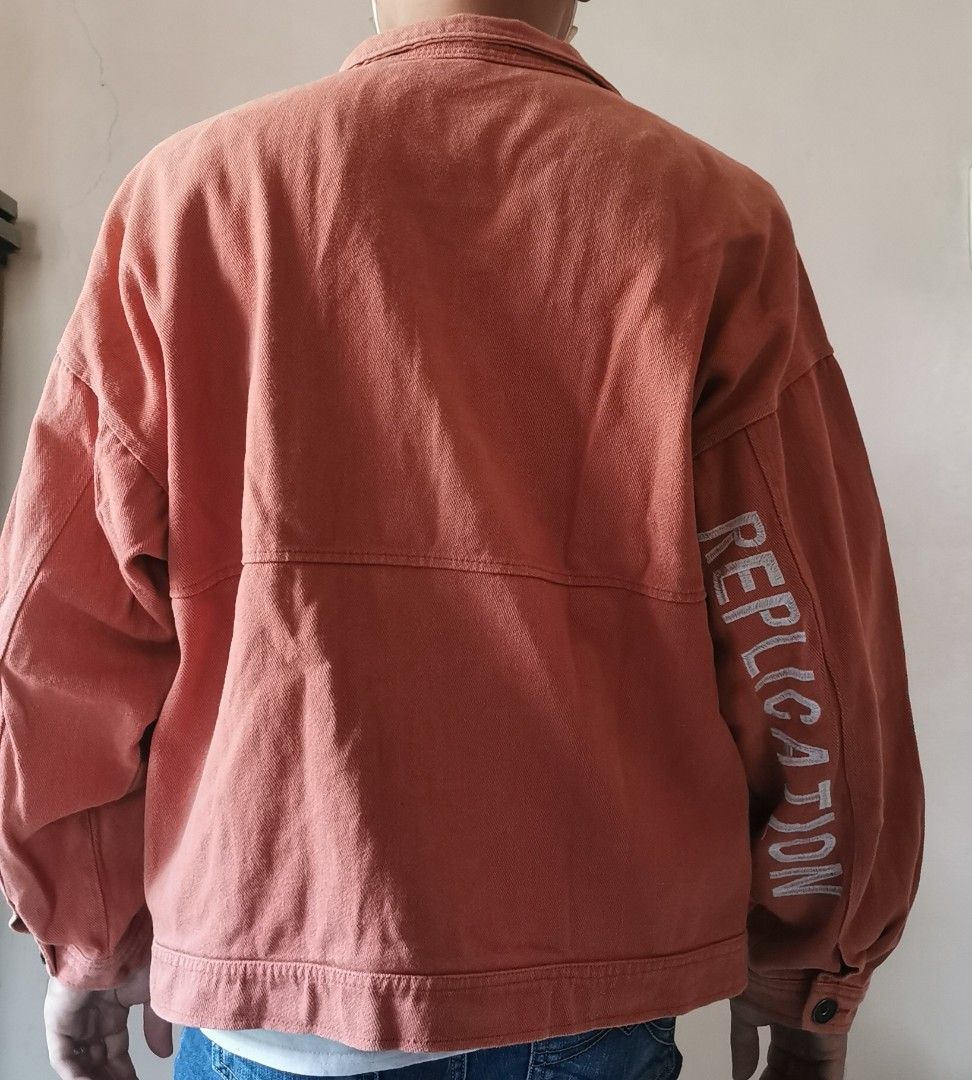 Rust Denim jacket, Women's Fashion, Coats, Jackets and Outerwear on ...