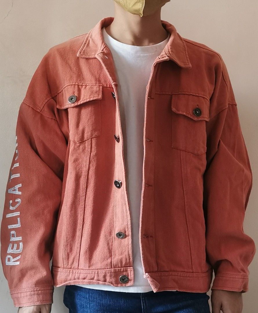 Rust Denim jacket, Women's Fashion, Coats, Jackets and Outerwear on ...