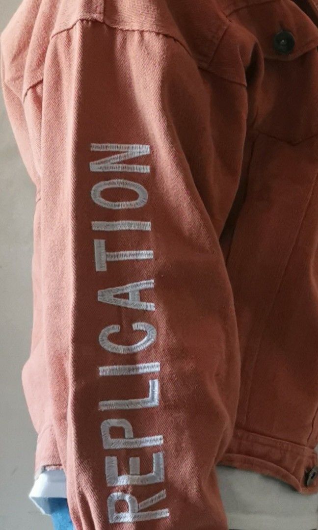 Rust Denim jacket, Women's Fashion, Coats, Jackets and Outerwear on ...