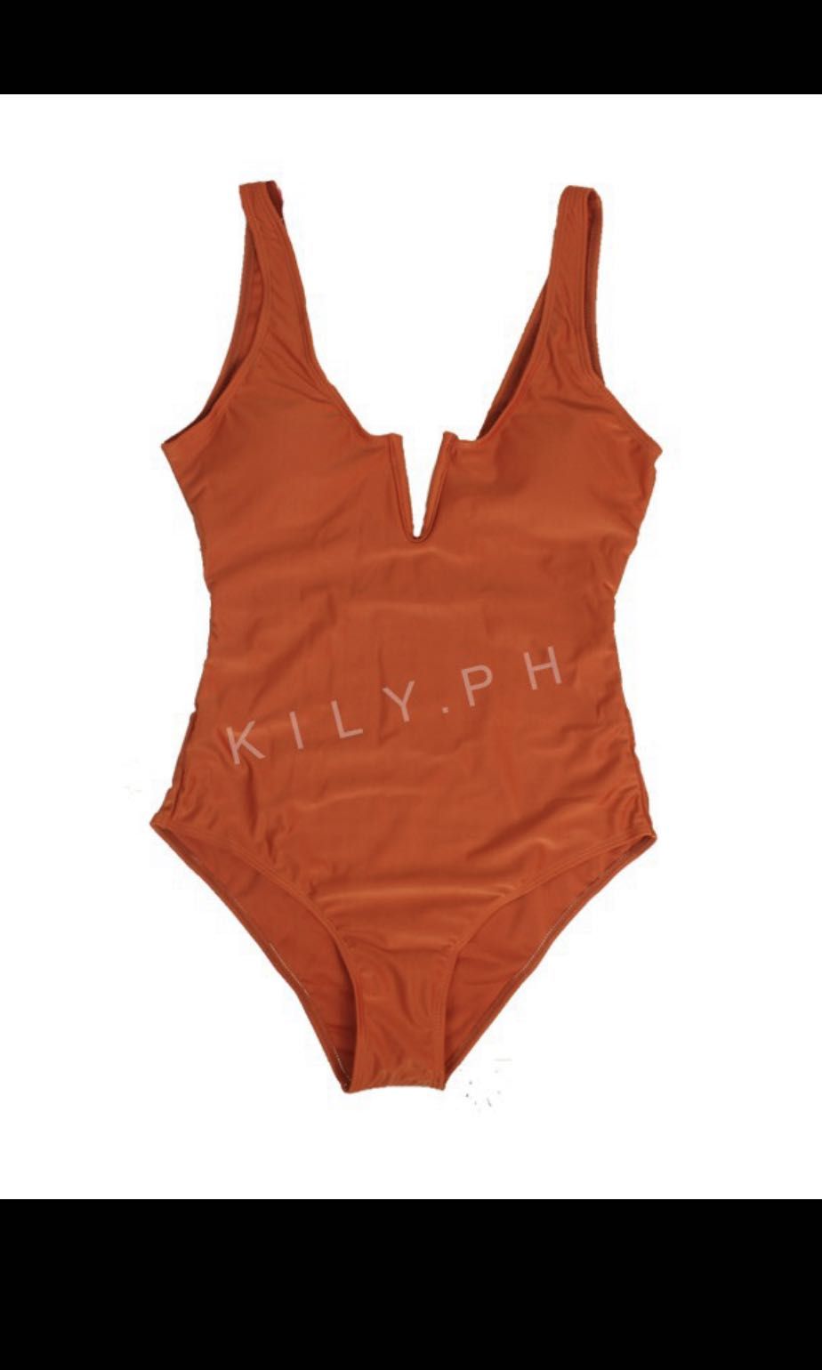 Rust One Piece Swimsuit, Women's Fashion, Swimwear, Bikinis & Swimsuits ...