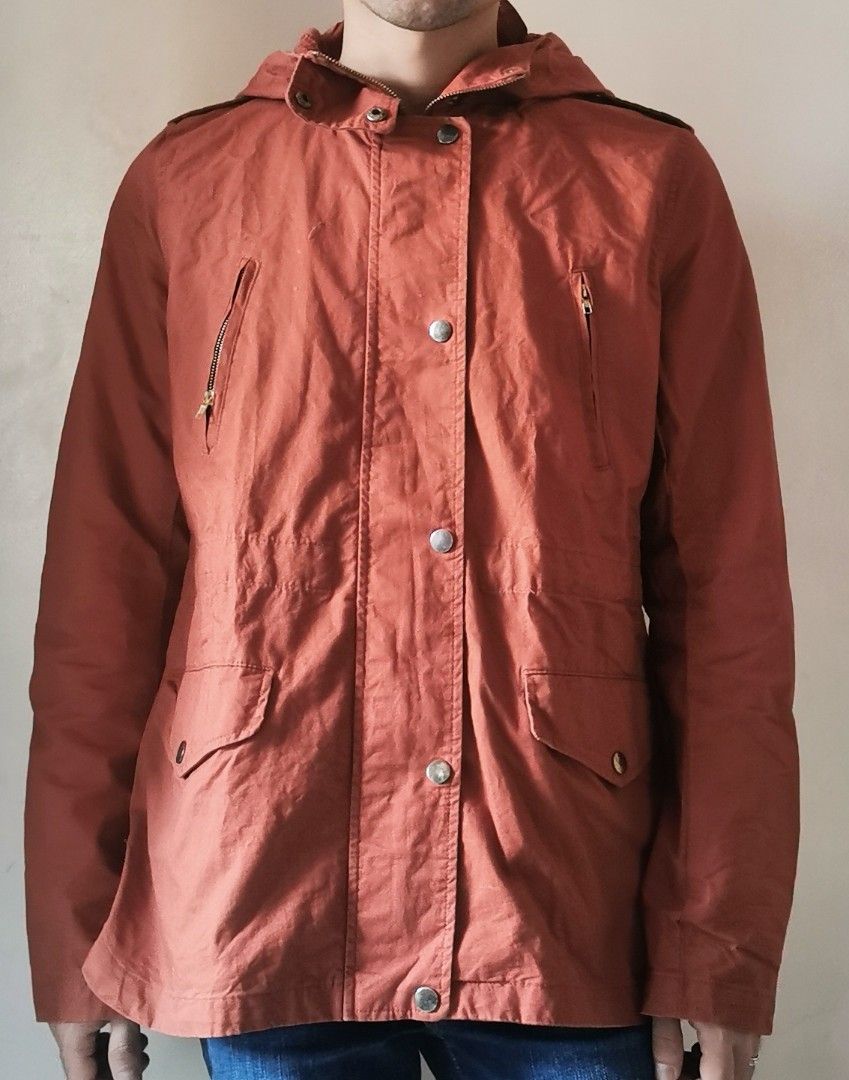 Rust parka, Women's Fashion, Coats, Jackets and Outerwear on Carousell