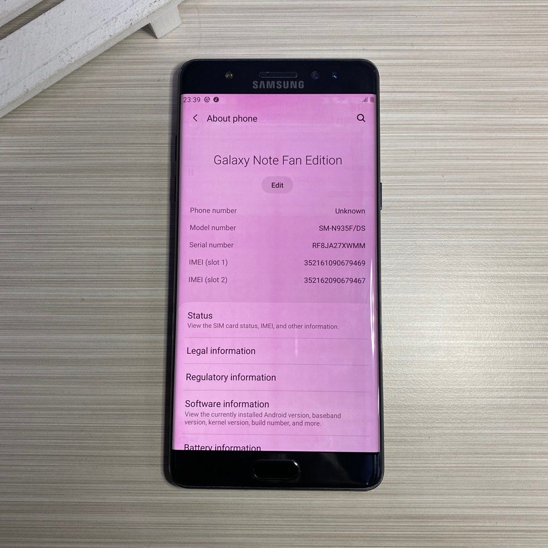 SAMSUNG GALAXY NOTE FAN EDITION (4+64GB) SECONDHAND, Mobile Phones ...