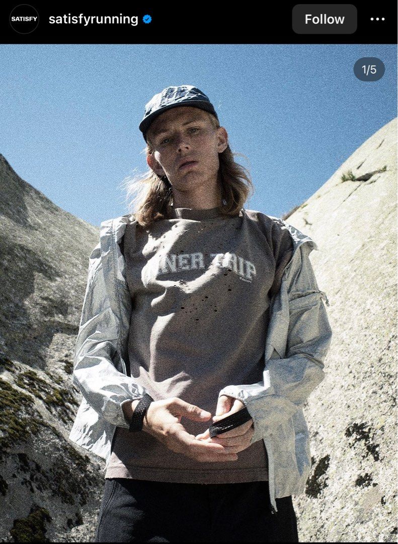 Satisfy Running Moth Tech Inner Trip T Shirt, Men's Fashion, Activewear ...